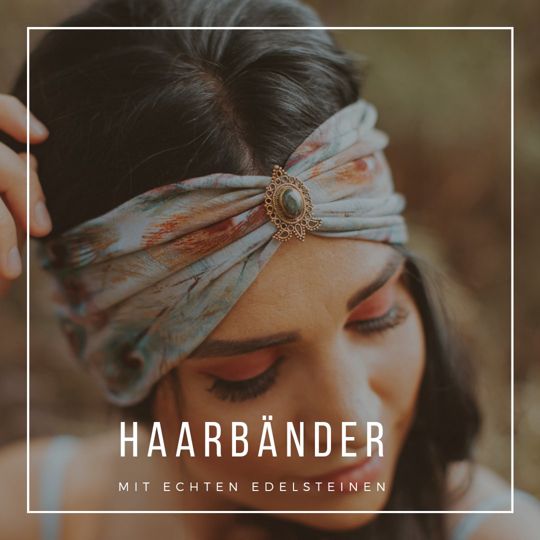 Haarbänder mit echten Edelsteinen sichern – Bohia